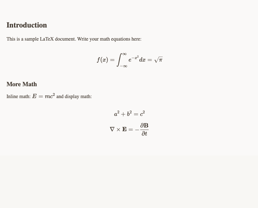 CloudMath - The Math Editor for Everyone